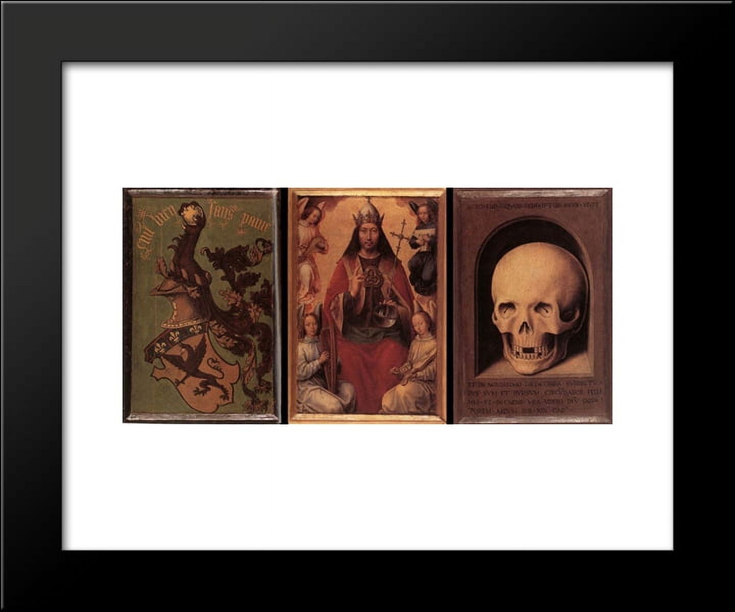 Triptych of Earthly Vanity and Divine Salvation 20x24 Framed Art Print ...