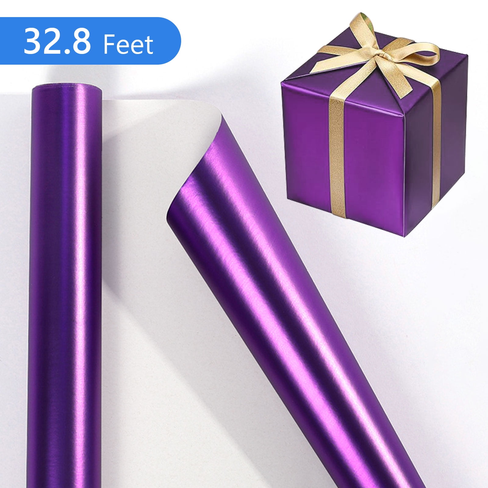 Tripumer 1 Roll Matte Wrapping Paper Solid Color Lustre Paper Solid ...