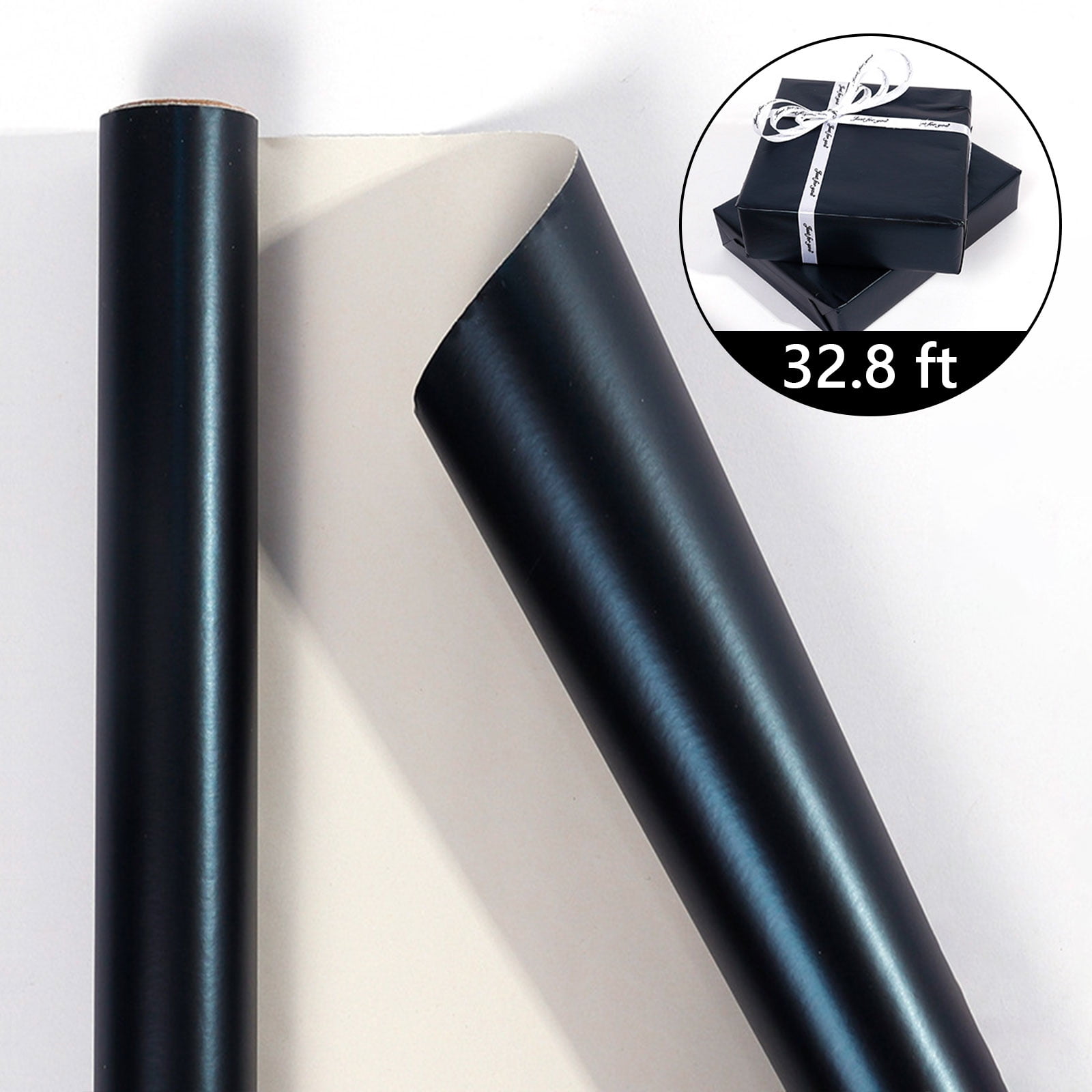 Tripumer 1 Roll Matte Wrapping Paper 17 inch x 32.8 Feet Solid Color ...