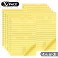 Tripumer 10 Pack Self Sticky Note Adhesive Lined Sticky Notes Pads 4 x ...