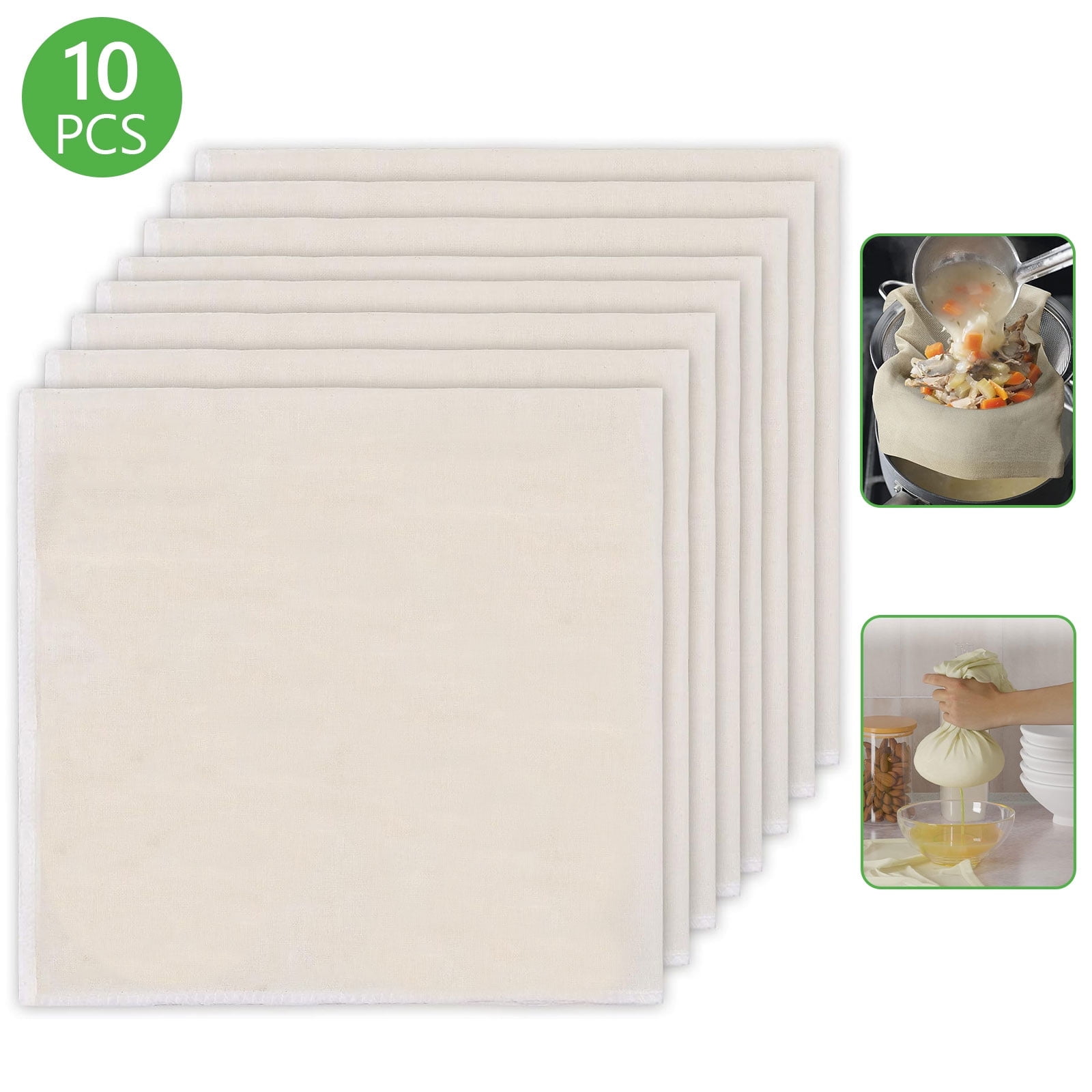 Tripumer 10 Pcs Cheese Making Cloth Reusable Cheesecloth 20x20 inch ...