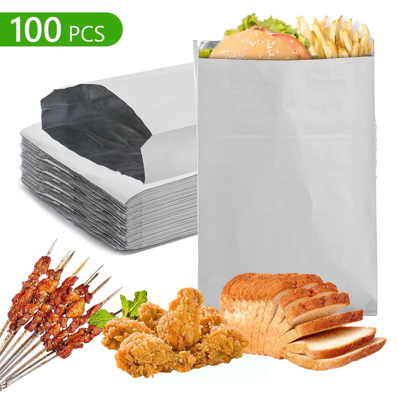 Tripumer 100 Pcs Hot Dog Wrapper Bags Classic Hot Dog Bags Hamburger ...