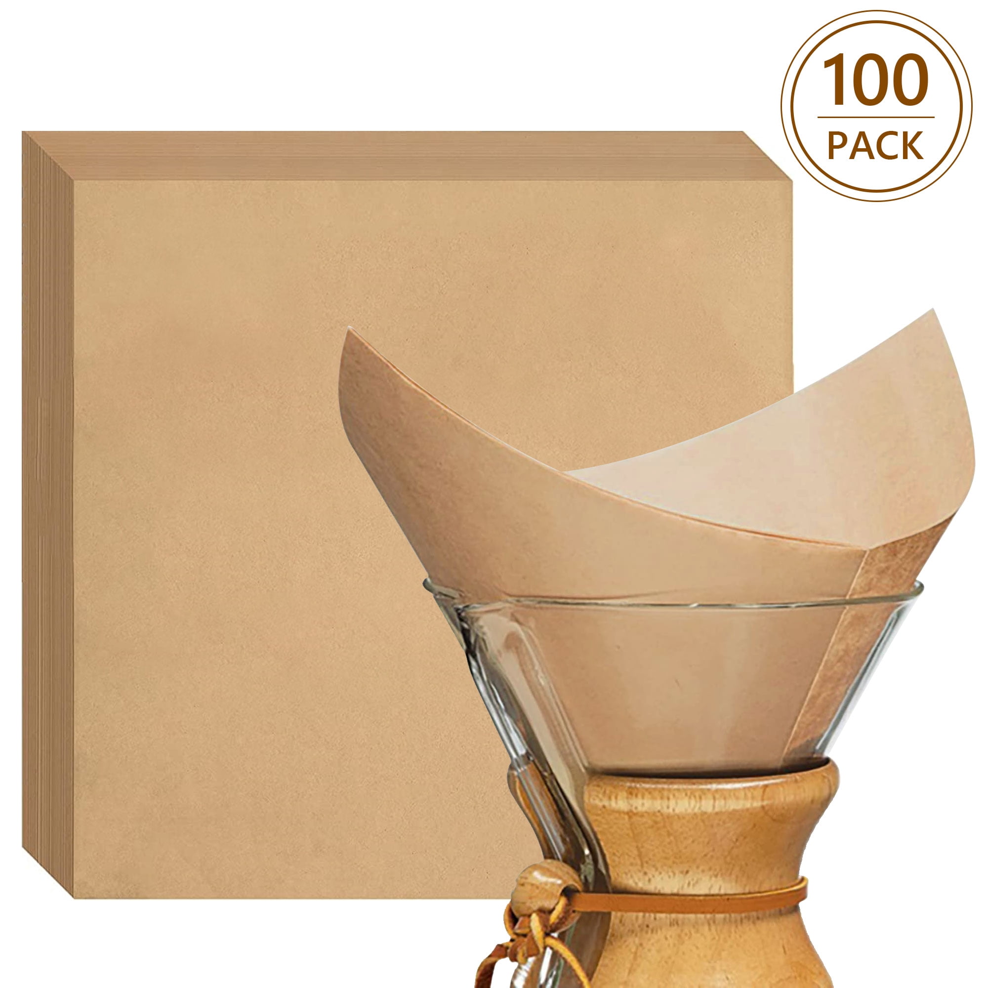 Tripumer 100PCS Pour-In Coffee Filters Square Folding Disposable Coffee ...