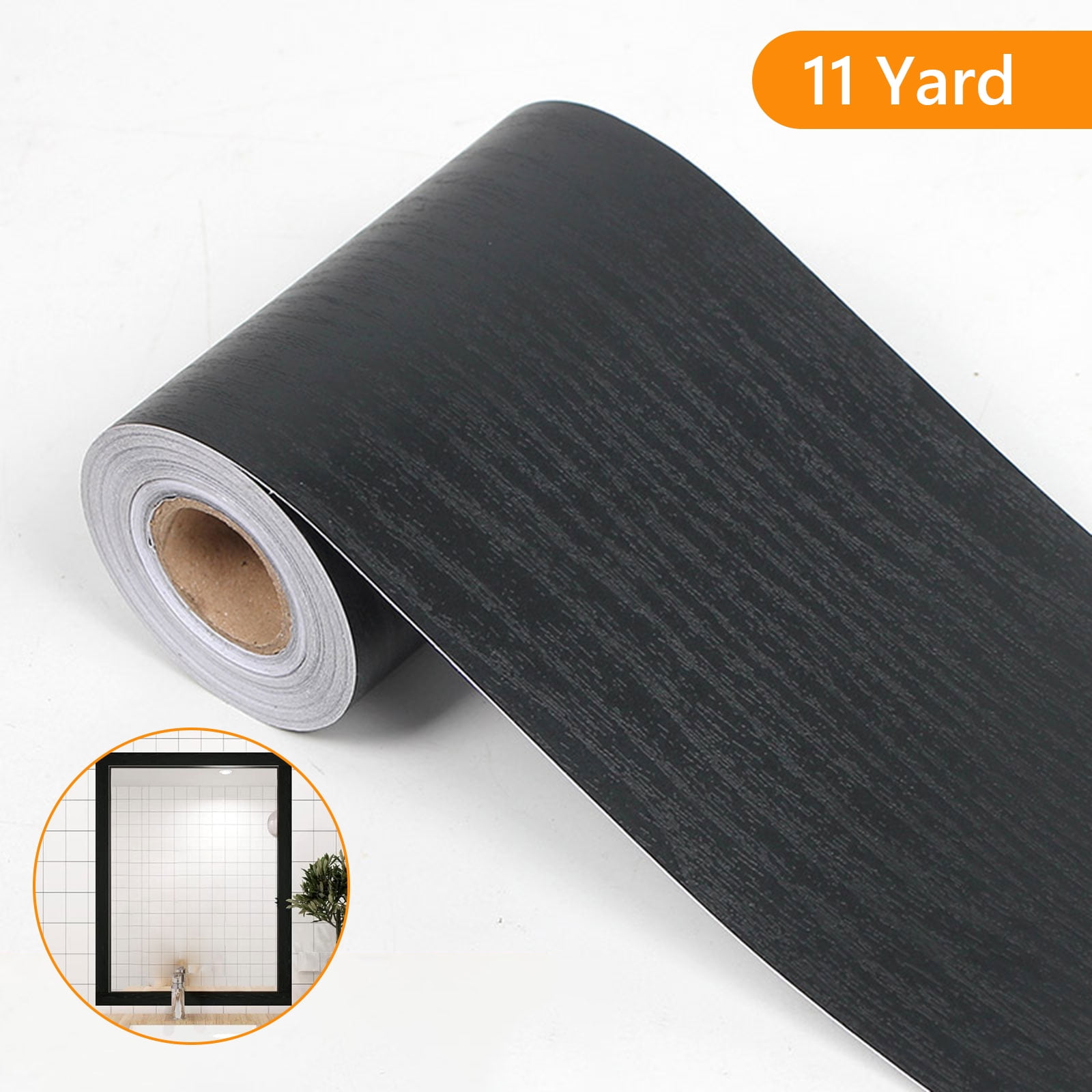 Tripumer 1 Roll 11 Yard Wood Grain Wallpaper Border Mirror Frame Border ...