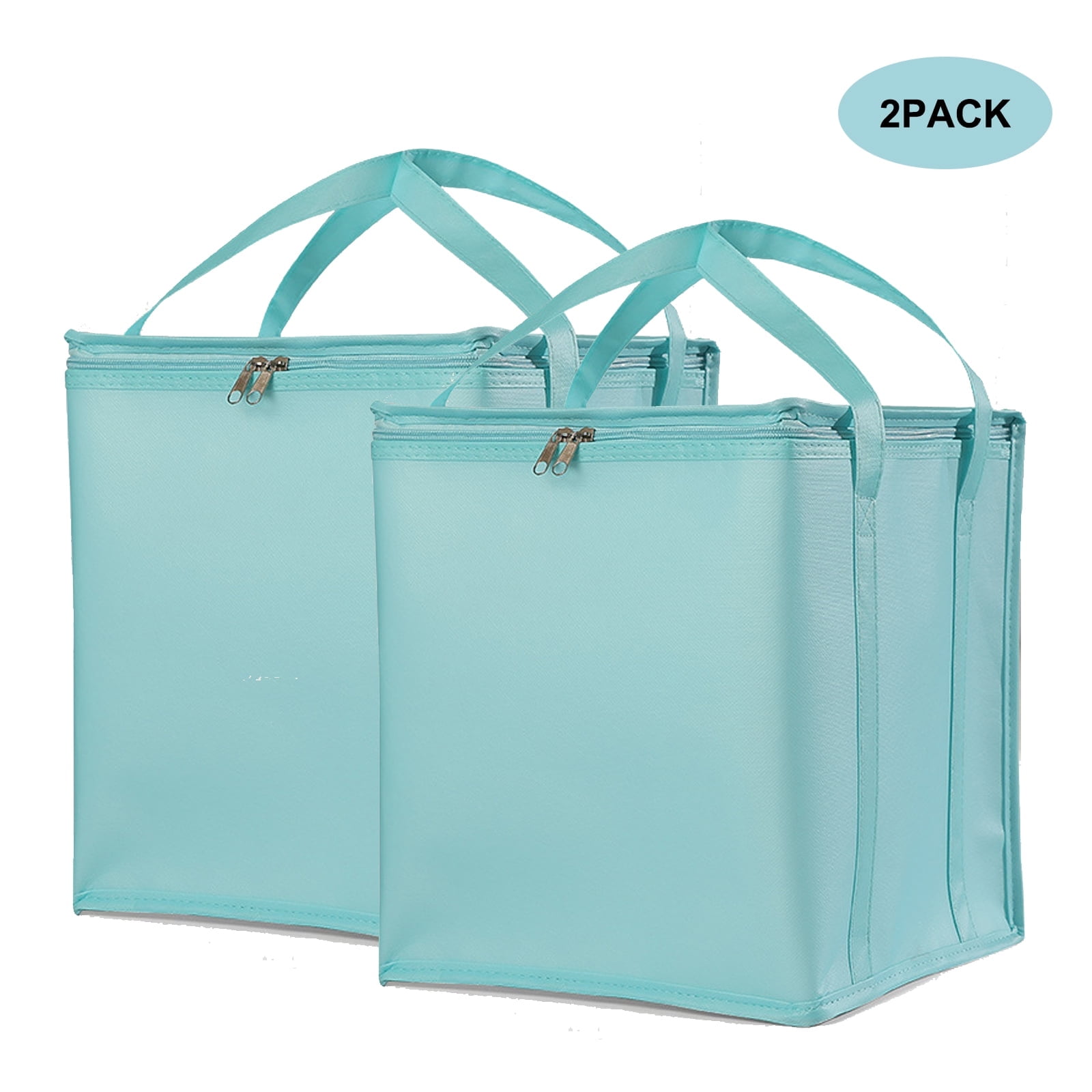 Tripumer 2-Pack Large Insulated Grocery Bags, Collapsible Tote for Food ...