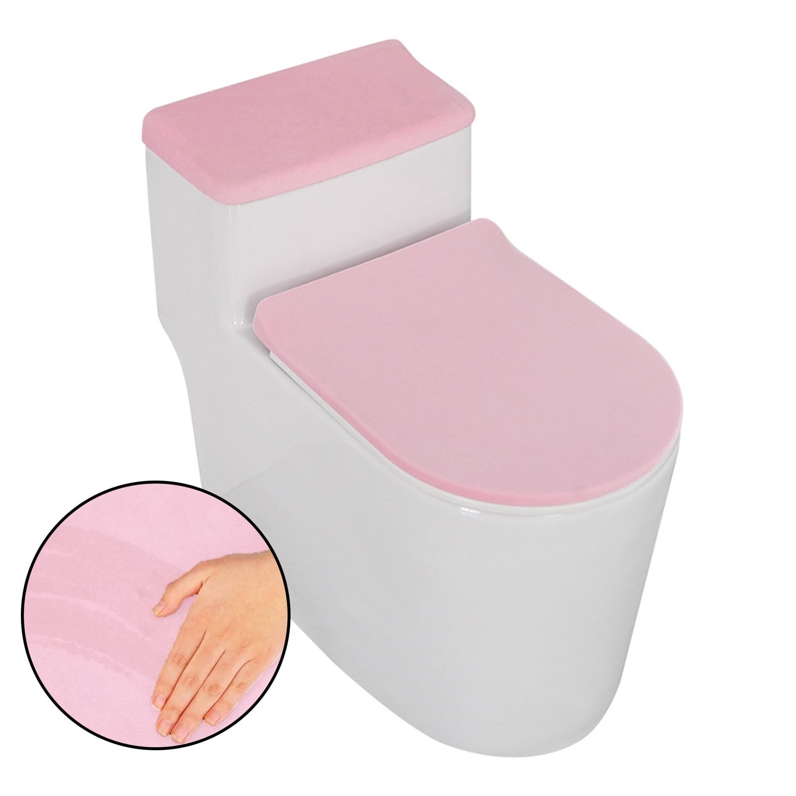 Tripumer 2 Pcs Toilet Lid Cover and Toilet Tank Lid Cover Tank Cover ...