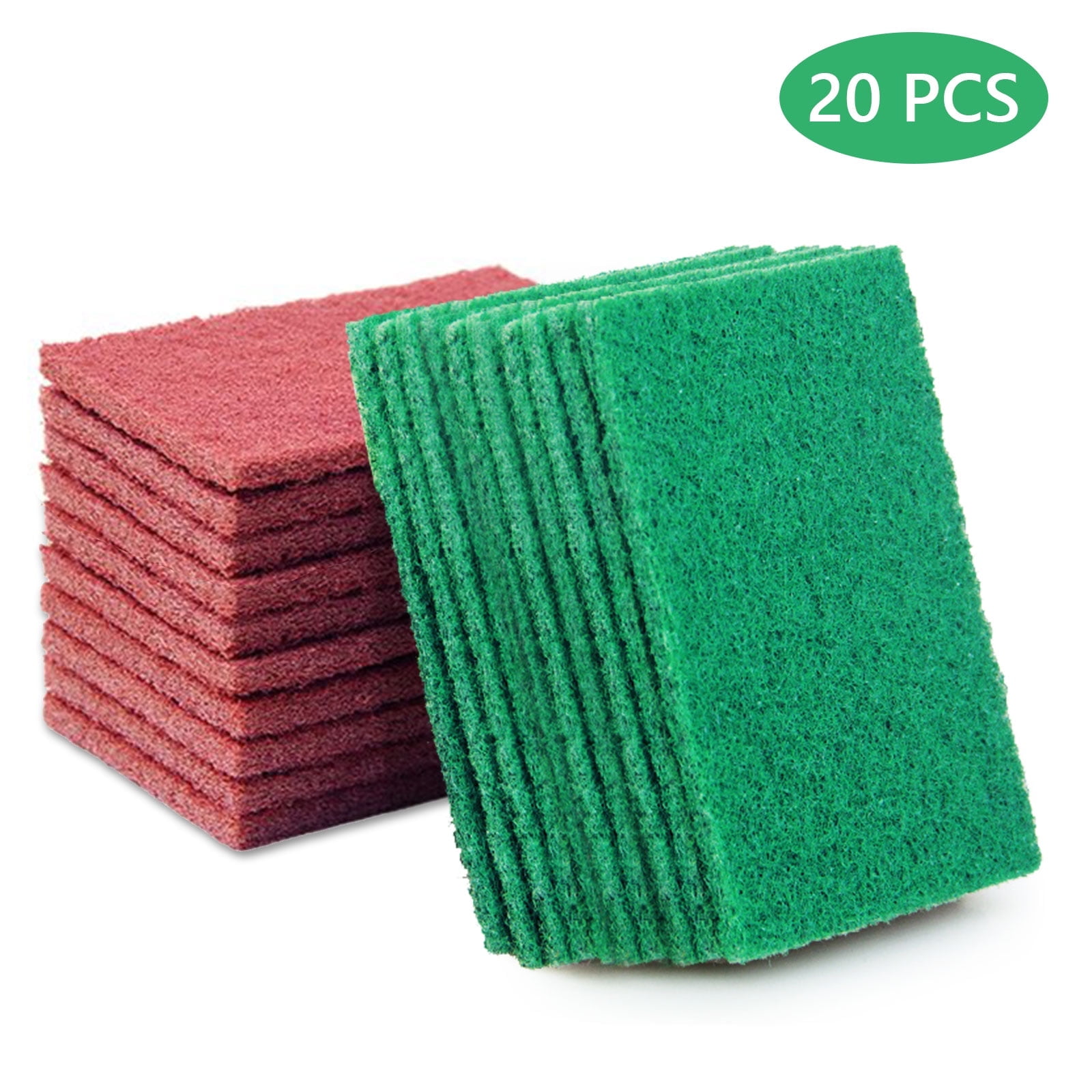 Tripumer 20 Pcs Heavy Duty Scouring Pads General Purpose Scrub Sponge 2 ...