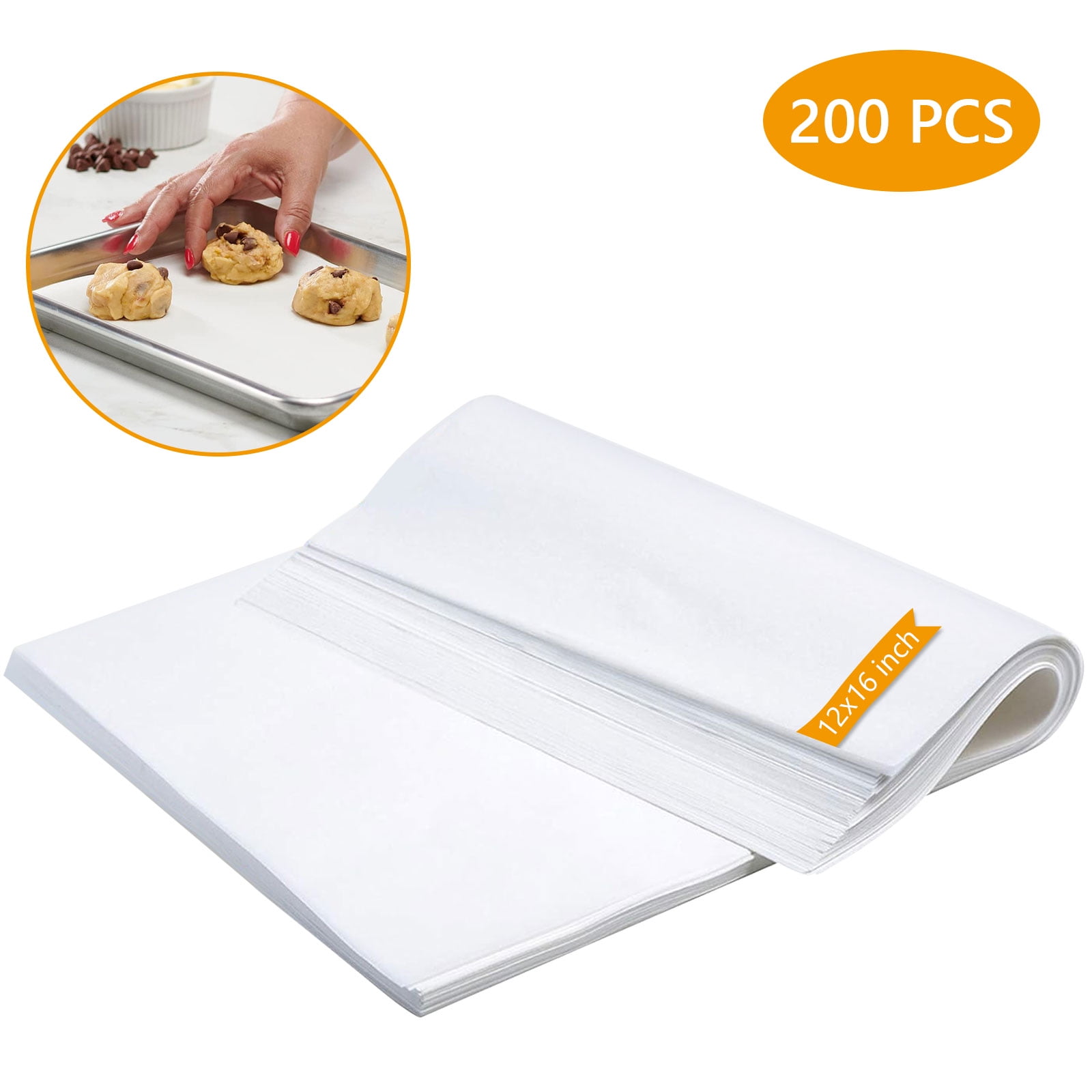 Tripumer 200 Pcs Parchment Paper Sheet 12 x 16 inch Non-Stick Parchment ...