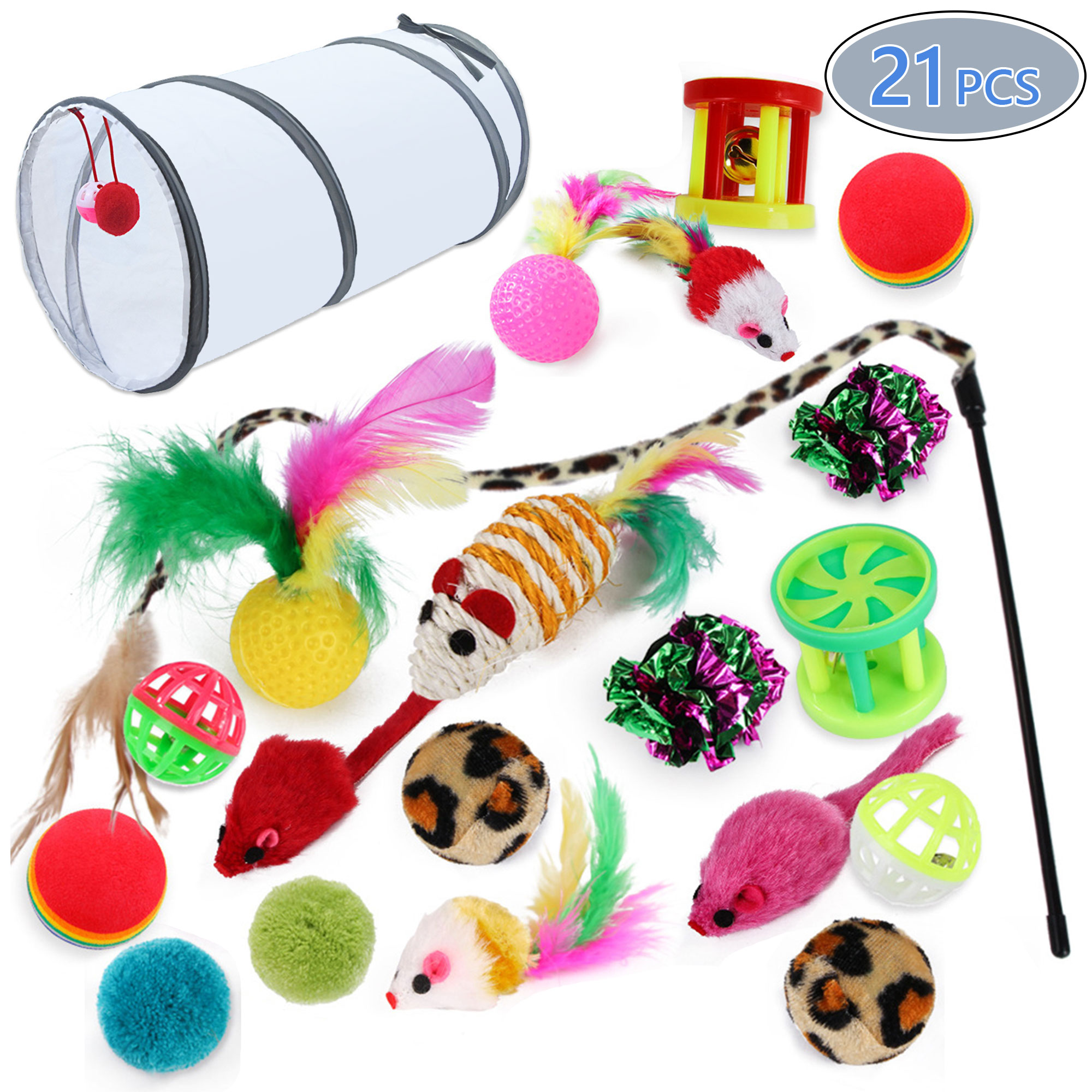 Instachew Cat Bingo Stick Toy, White - Walmart.com