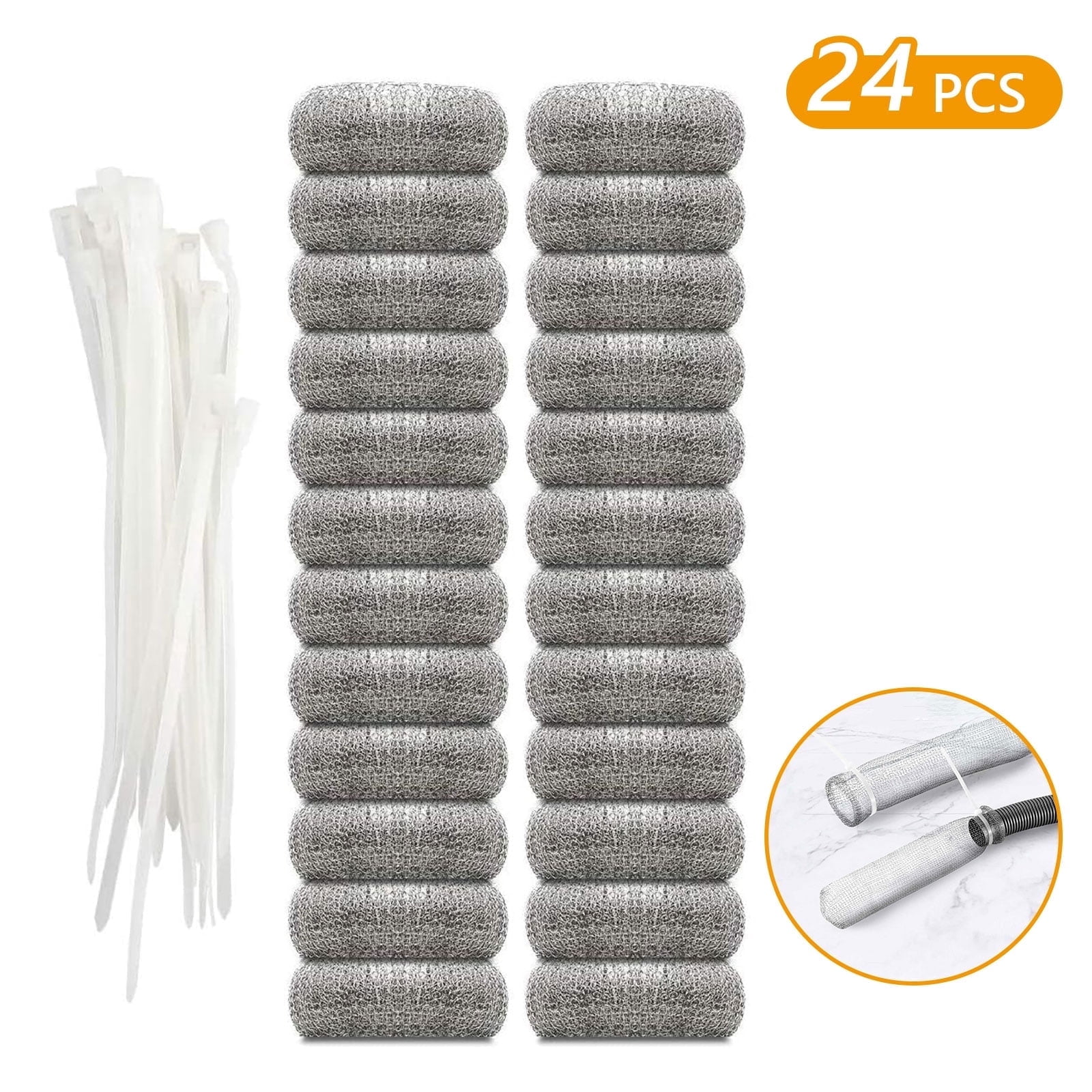 Tripumer 24 Pcs Stainless Steel Lint Traps, Durable Mesh for Washing ...