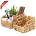 Tripumer 2pcs Handmade Wicker Storage Baskets Home Clutter Storage ...