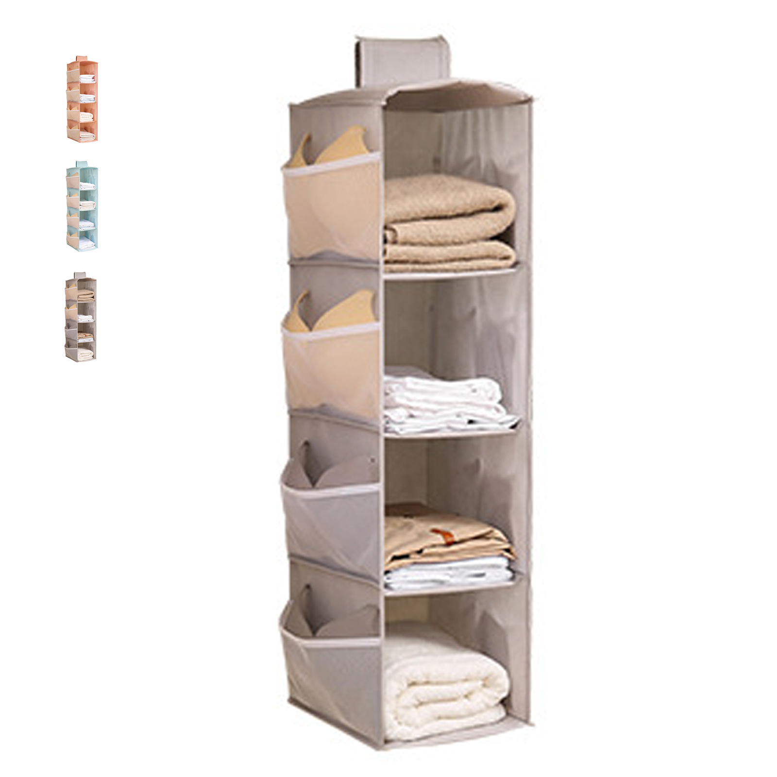 Topbuy Wall Mounted Custom Closet Adjustable Hanging Storage Organizer ...