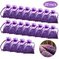 Tripumer 20 Pack Lavender Scented Sachet Home Fragrance Sachets Dried ...
