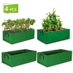 Strawberry Grow Bags, 2 Pack 10 Gallon Strawberry Planter with 8 Side ...