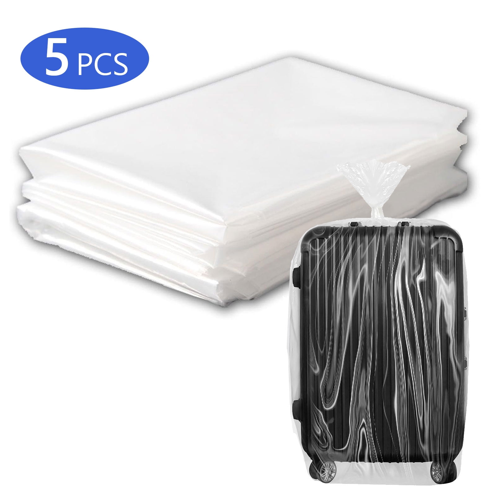 Tripumer 5 Pcs Clear Giant Storage Bags Jumbo Huge Plastic Luggage ...