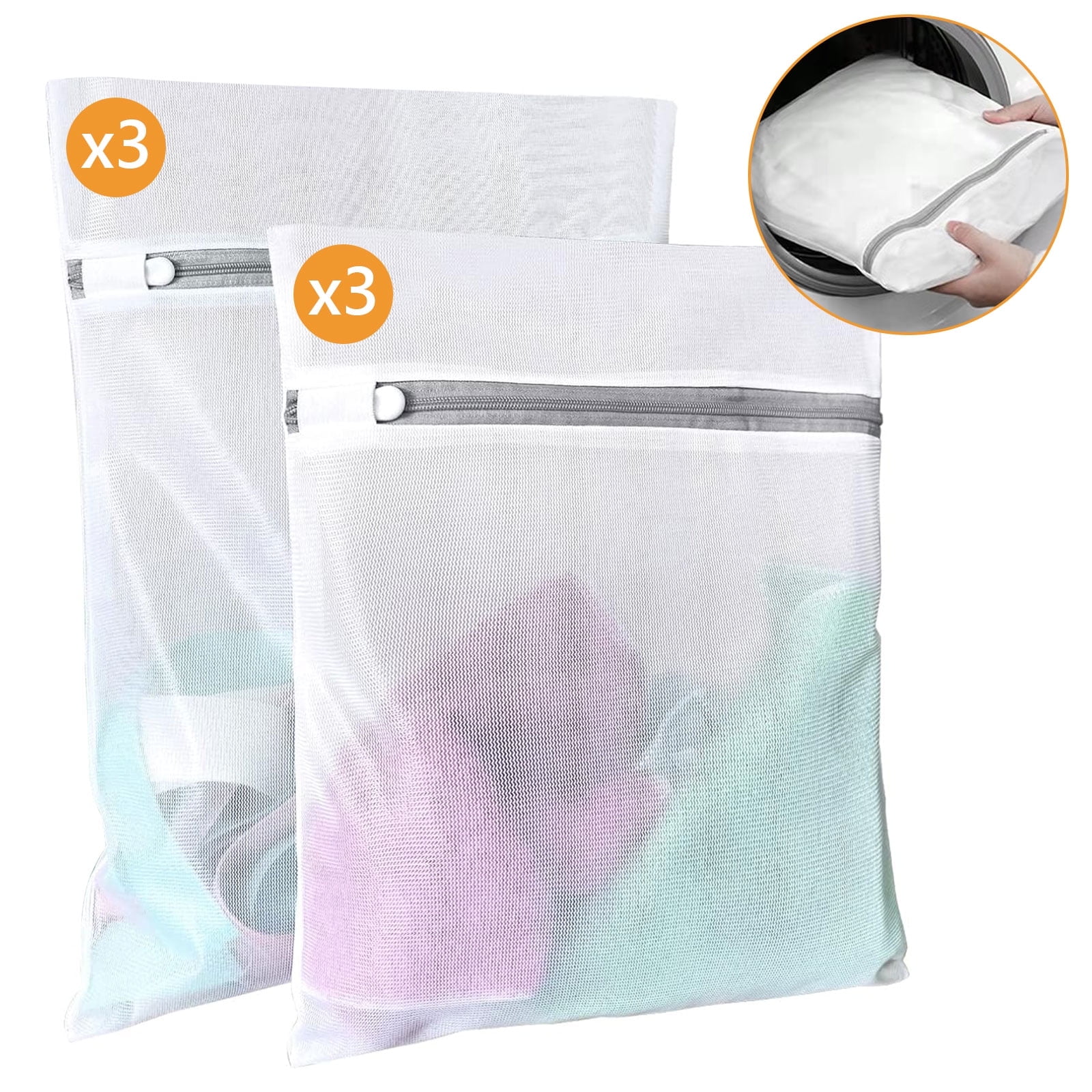 Tripumer 6 Pcs Lingerie Mesh Wash Bag Mesh Laundry Bag for Washing ...