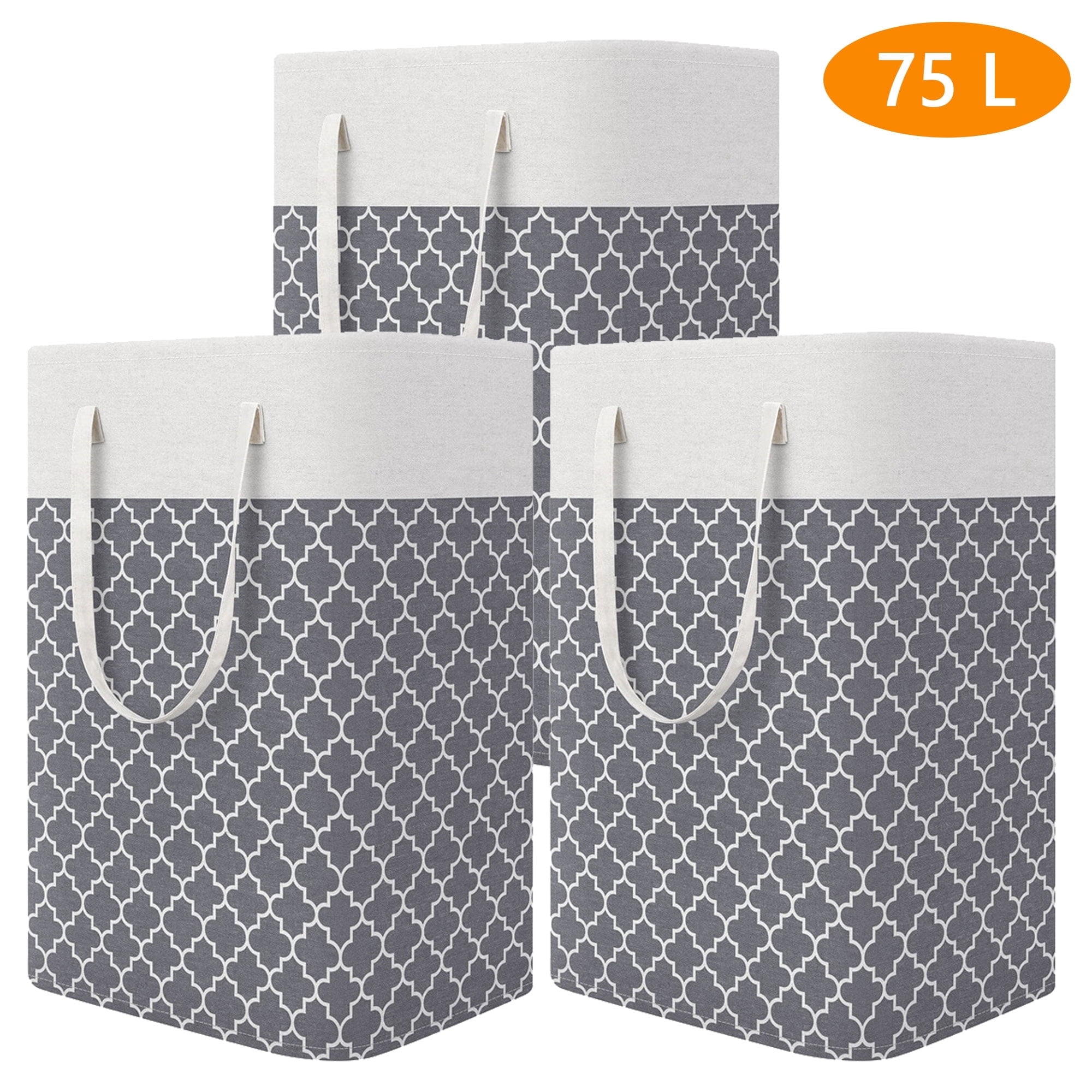 Tripumer 75L Oversized Laundry Basket Waterproof Laundry Basket ...