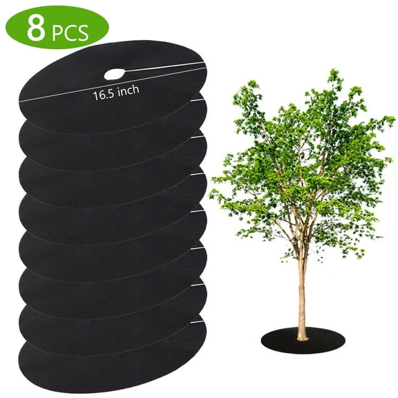 GARVEE 20 Inch Rubber Tree Mulch Ring,6 Pack Tree Mulch Mat Tree Weed ...