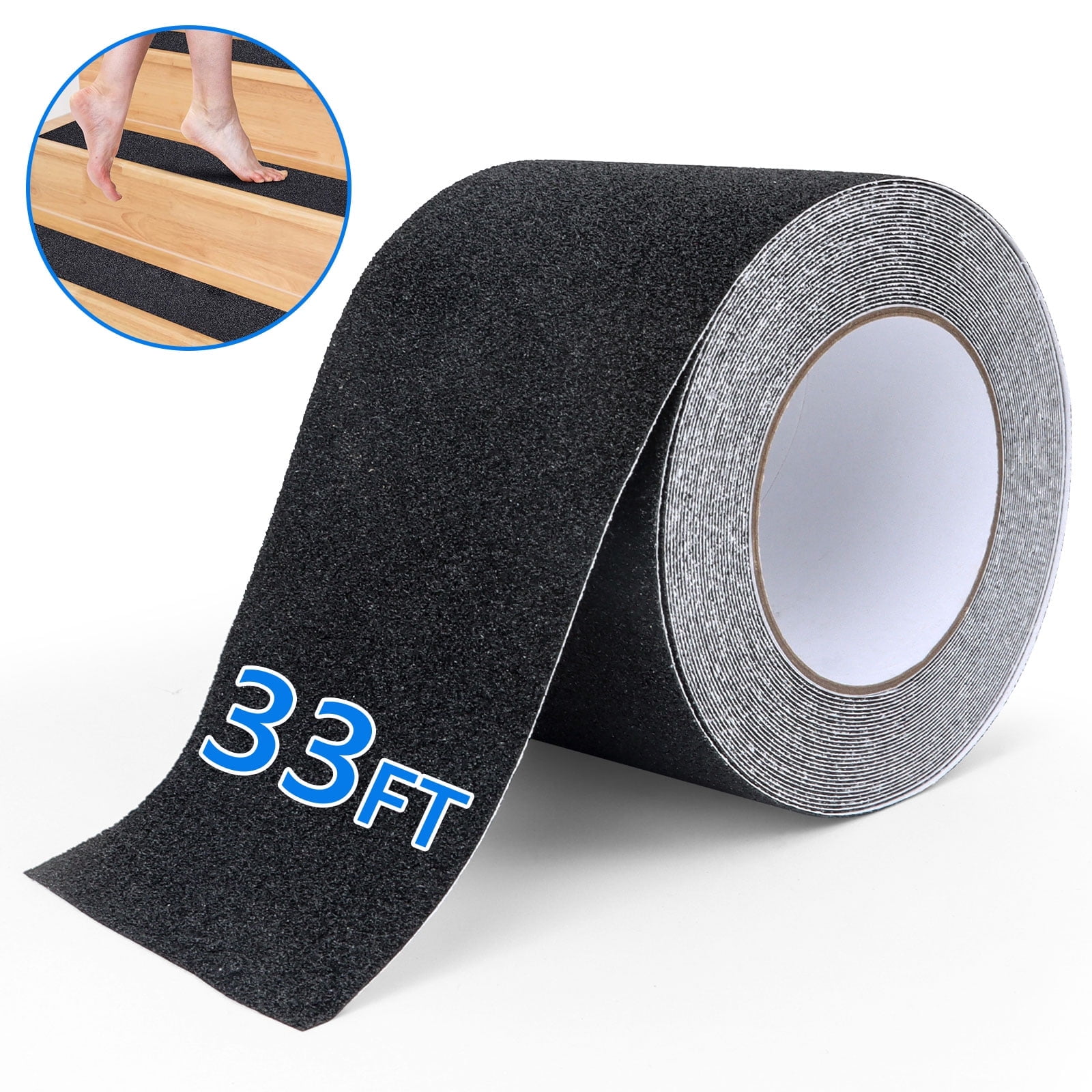 Tripumer Anti Slip Tape for Stairs Heavy Duty PVC Grip Tape 4 in x 33 ...
