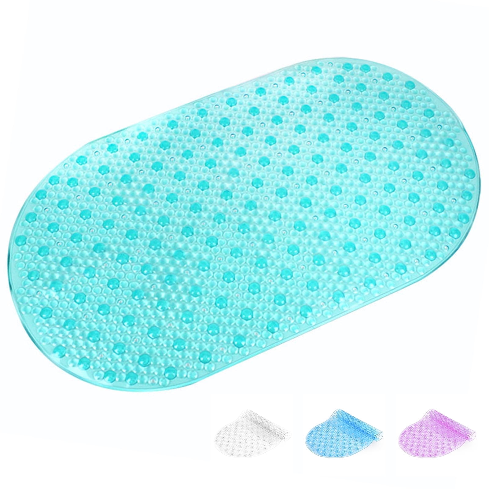 Tripumer Plastic Bathtub Grip Mat, 27x15 inch, Non-Slip with Suction ...