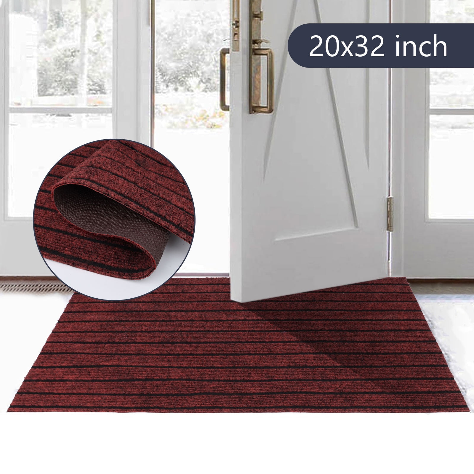 Tripumer Front Doormat Entrance Shoe Mat 20 x 32 inch Heavy Duty Door ...