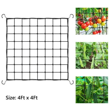YUGHH 4PCS Grow Tent Net, Flexible Net Trellis Fits 4x4ft and More Size ...