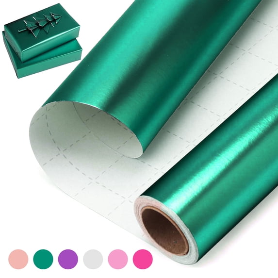 Tripumer Metallic Wrapping Paper Solid Color Packaging Paper 17 inch X ...