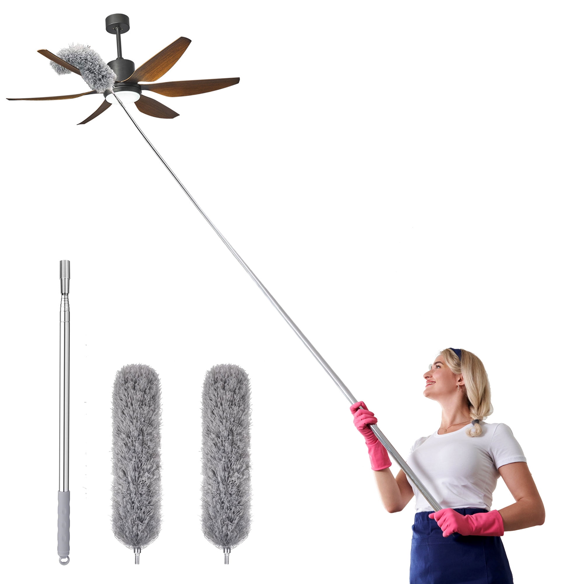Tripumer Microfiber Feather Duster Telescopic Spider Web Duster with ...