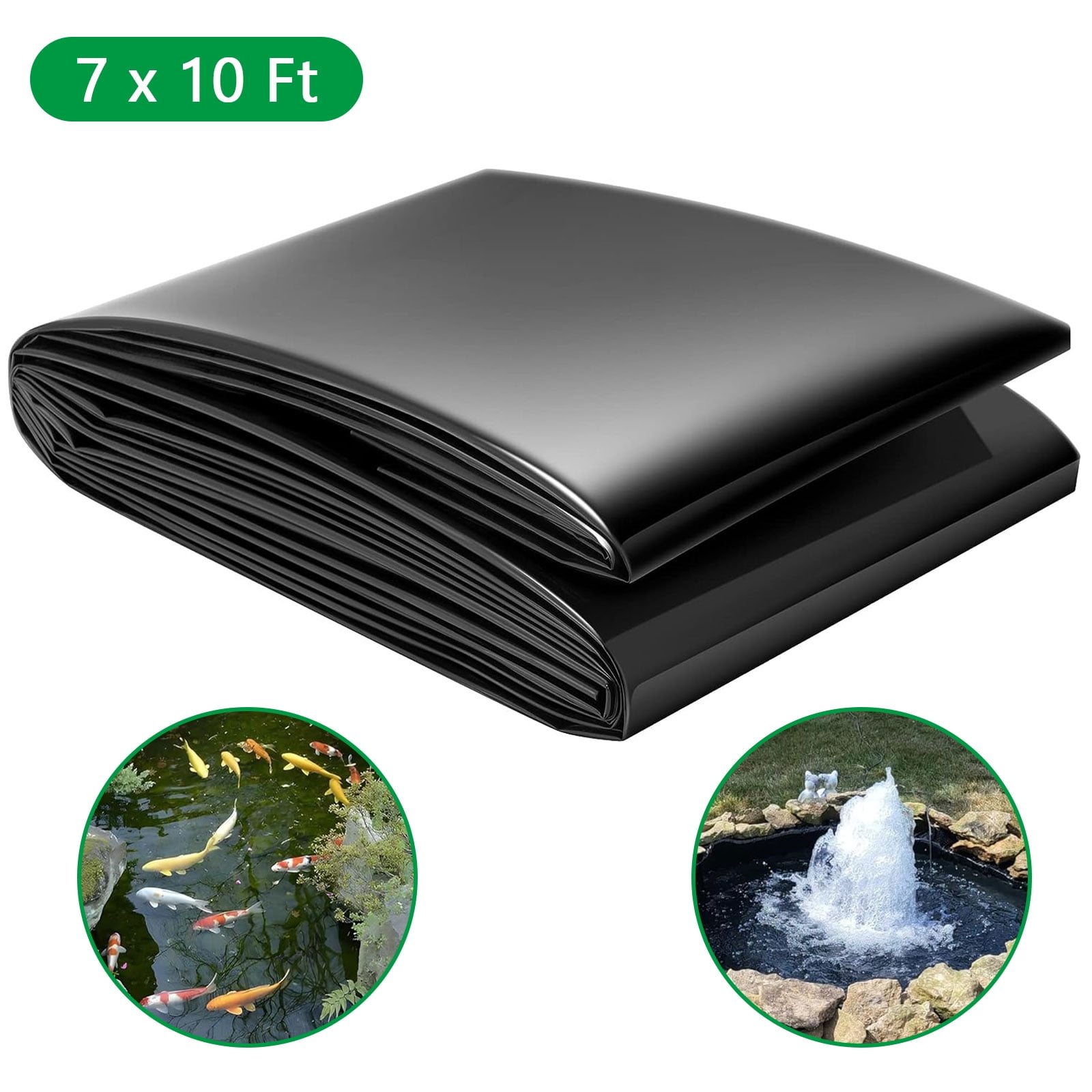 Tripumer Pond Liner HDPE Liner 7 x 10 ft Aquaculture Membrane Fish ...