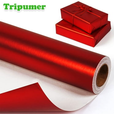 Hallmark Blue Foil Christmas Wrapping Paper with Cut Lines on Reverse ...