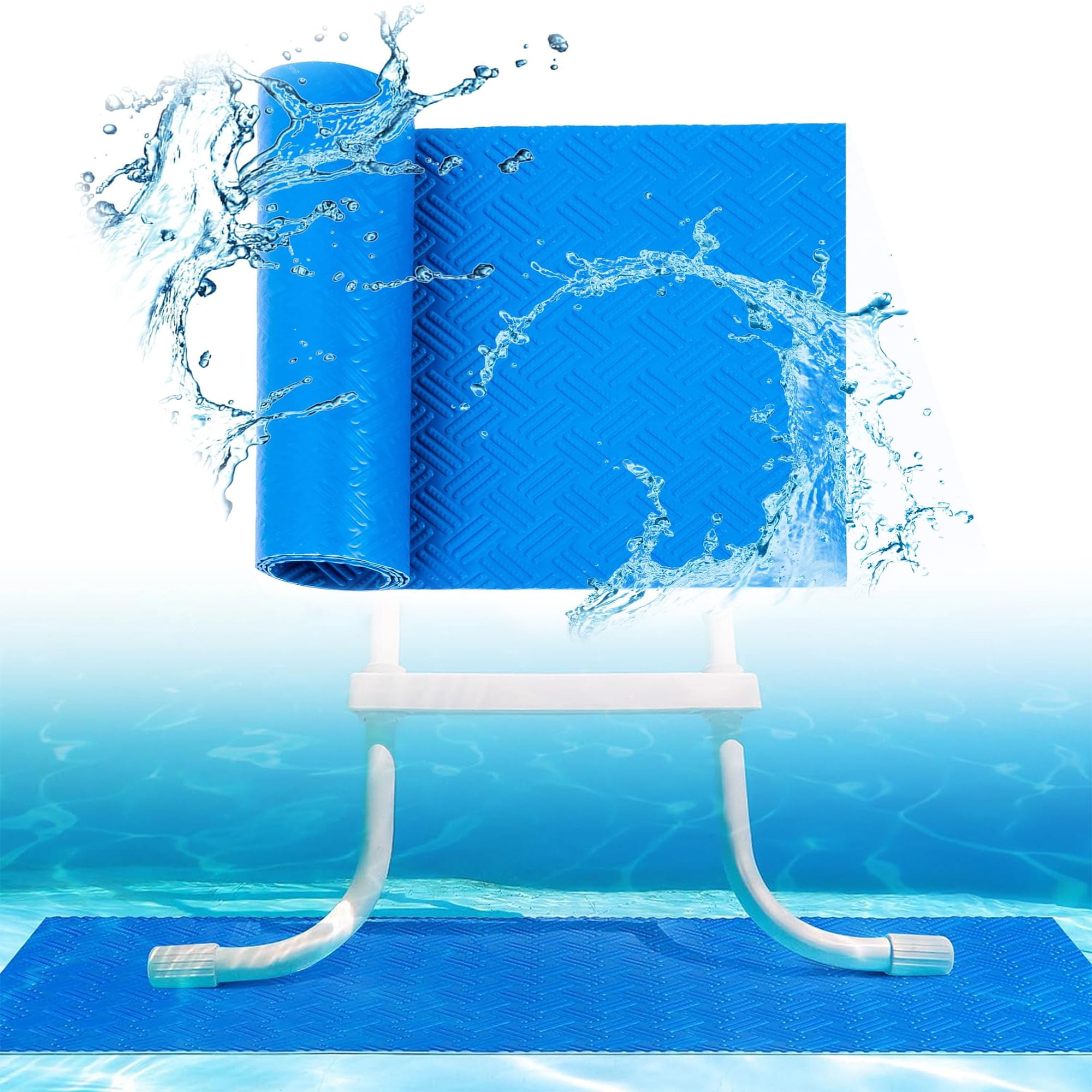 Tripumer Swimming Pool Ladder Mats Pool Step Mats 23.62inch X 9.1inch ...