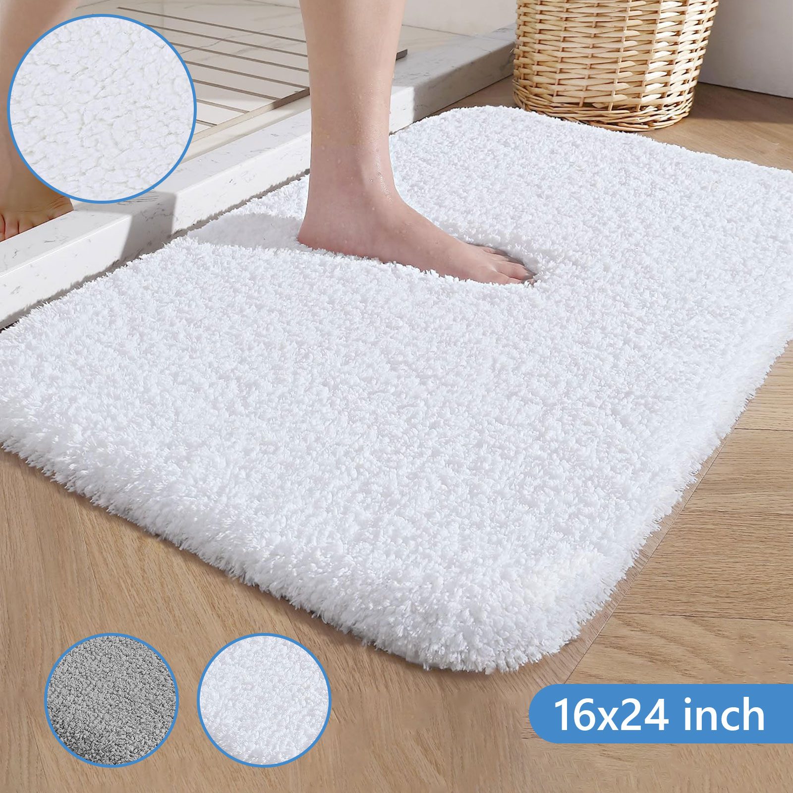 Home Essence Jordan 100% High Pile Cotton Tufted Bath Rug - Walmart.com