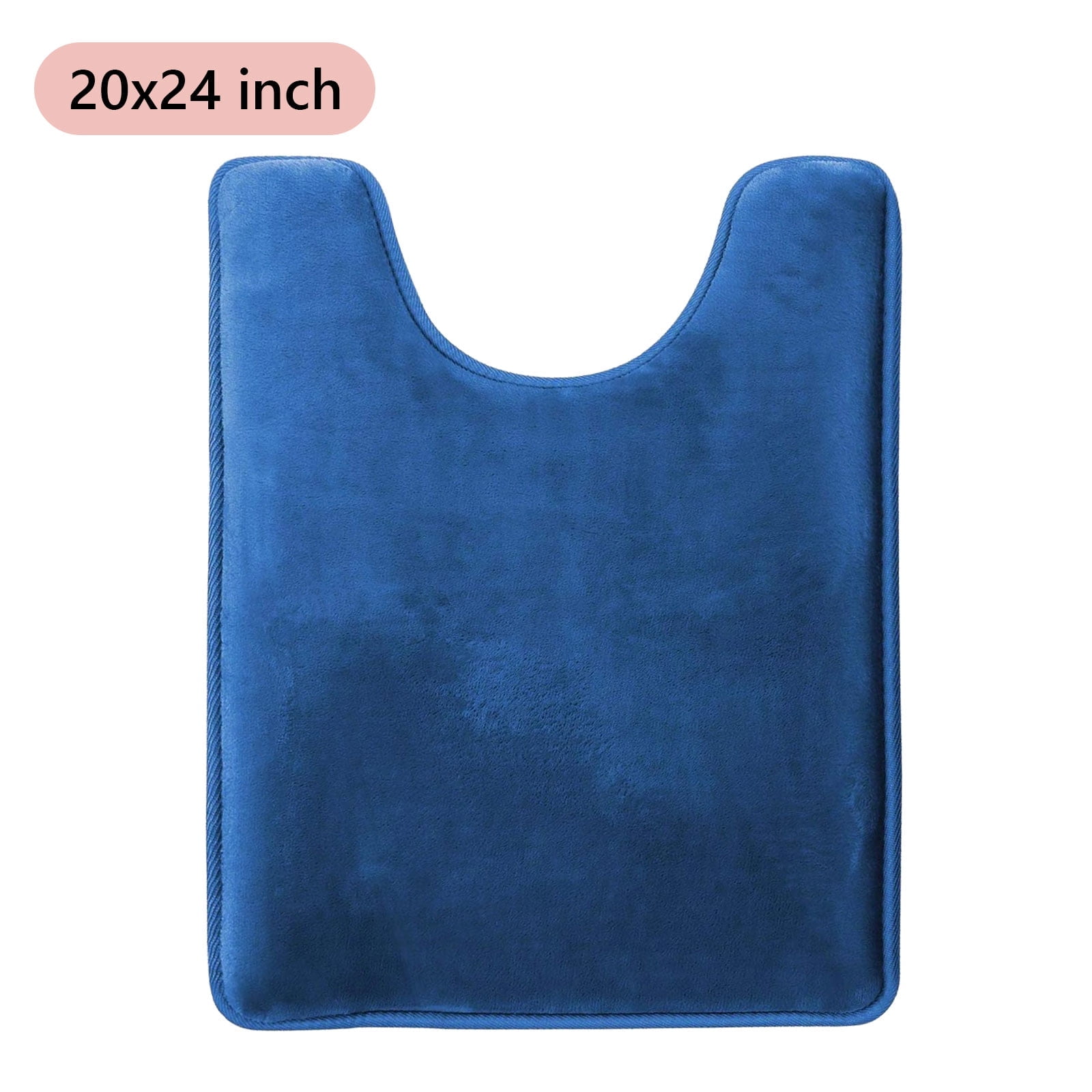 Tripumer U-Shaped Bathroom Rug Memory Foam Toilet Mat 20 x 24 inch ...