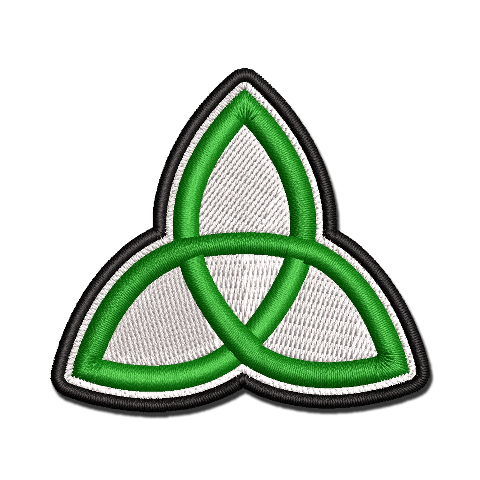 Triquetra Symbol Solid Applique Multi-Color Embroidered Iron-On Patch ...