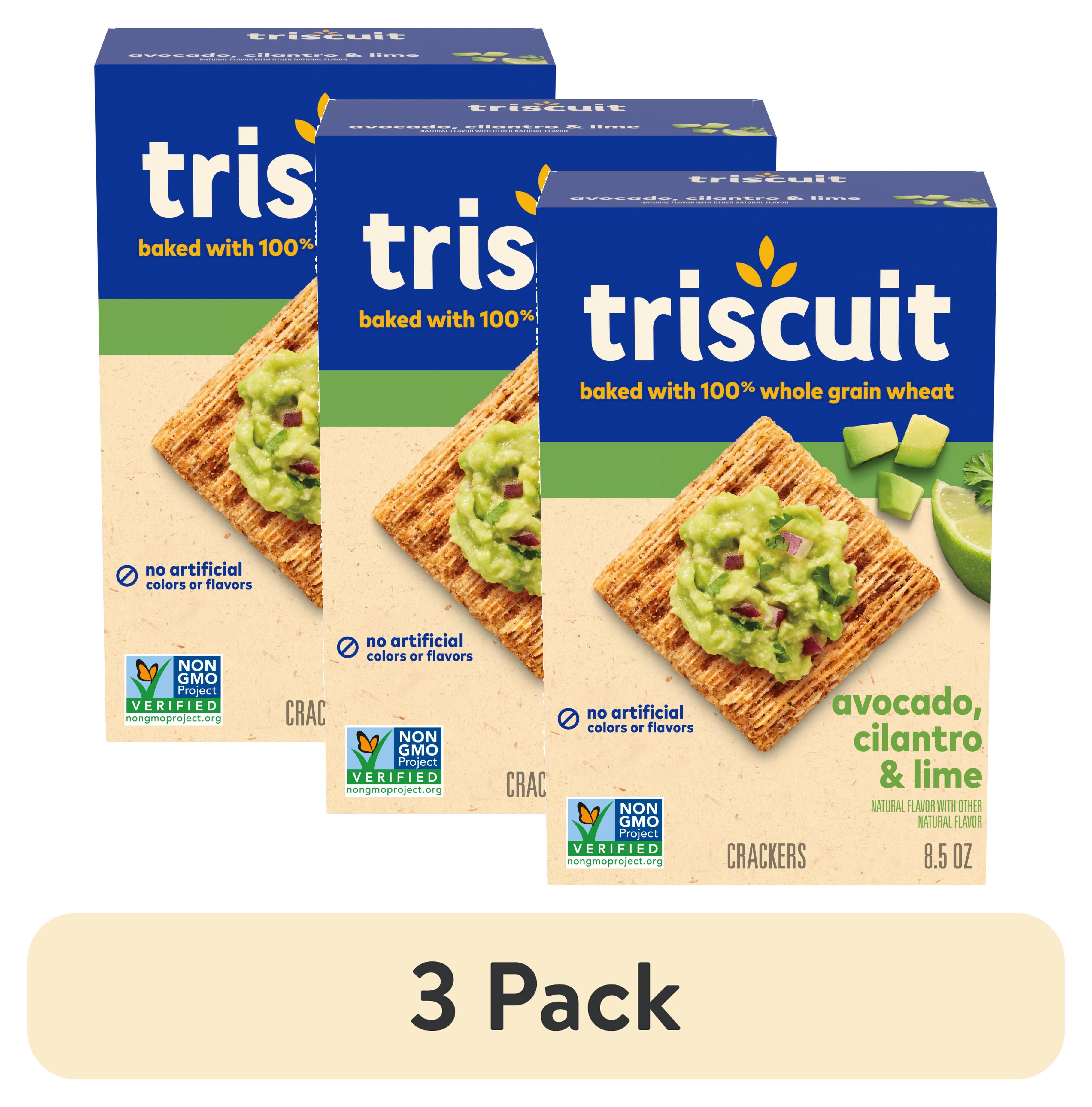(3 pack) Triscuit Avocado, Cilantro & Lime Whole Grain Wheat Crackers ...