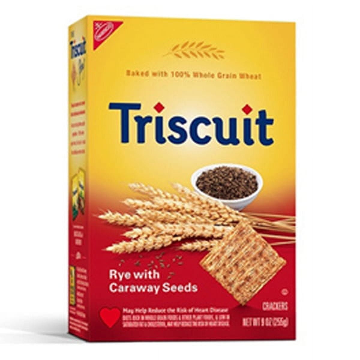 Triscuit Rye With Caraway Seeds Crackers 9.5 oz Box - Pack of 6 ...