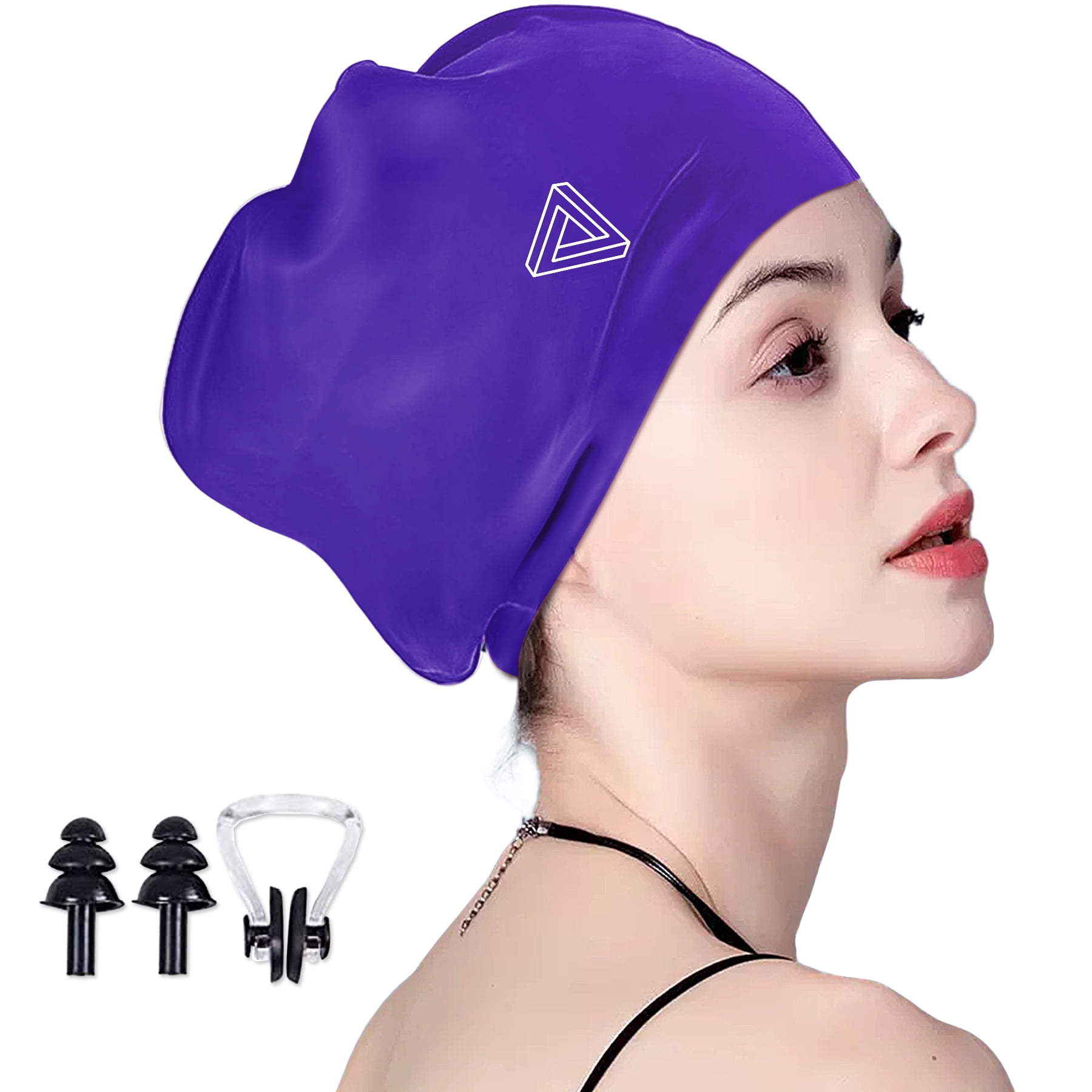 Trisens Extra Large Swimming Cap for Women and Men,Unisex Adults ...
