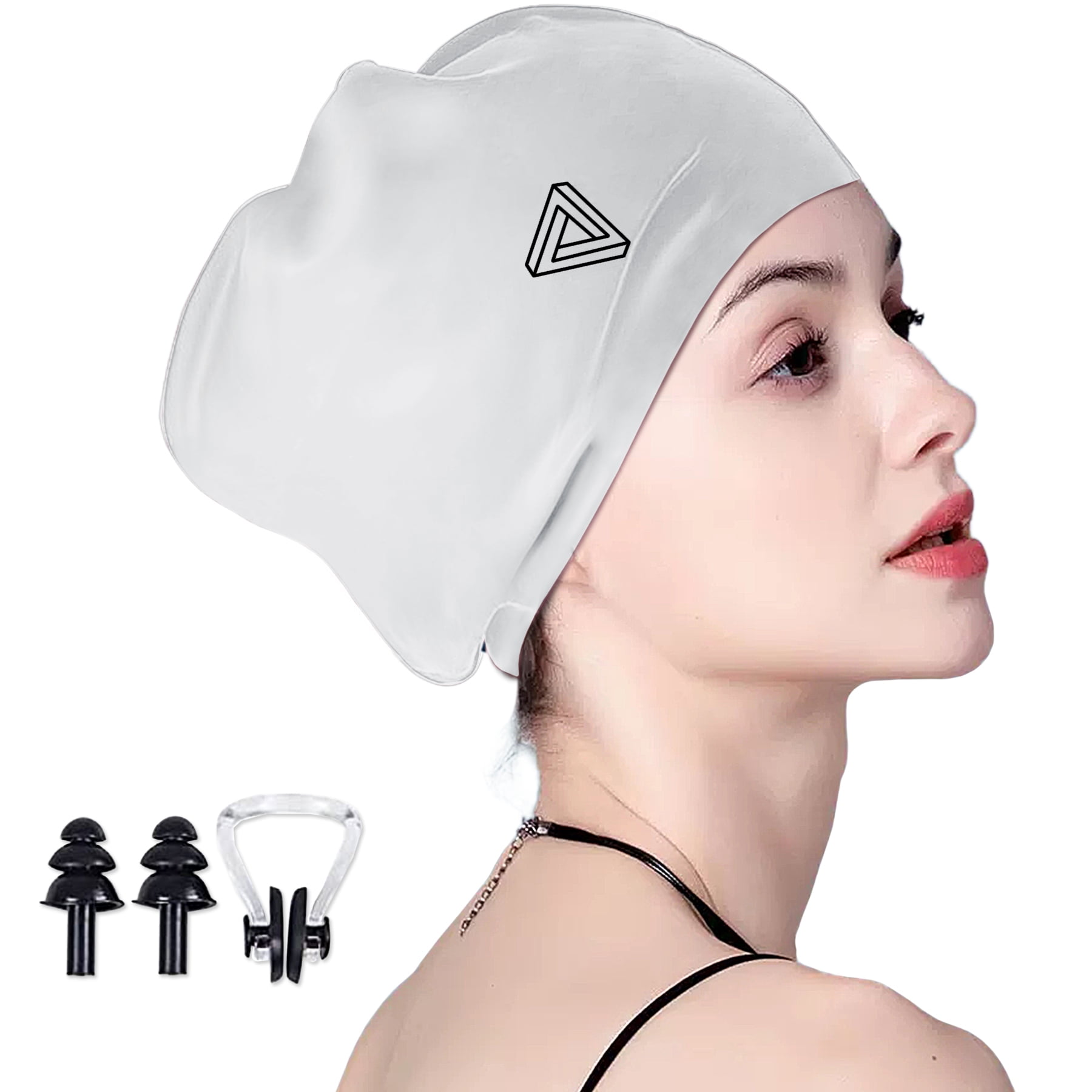 Trisens Extra Large Silicone Swimming Cap, Unisex Adults, Waterproof ...