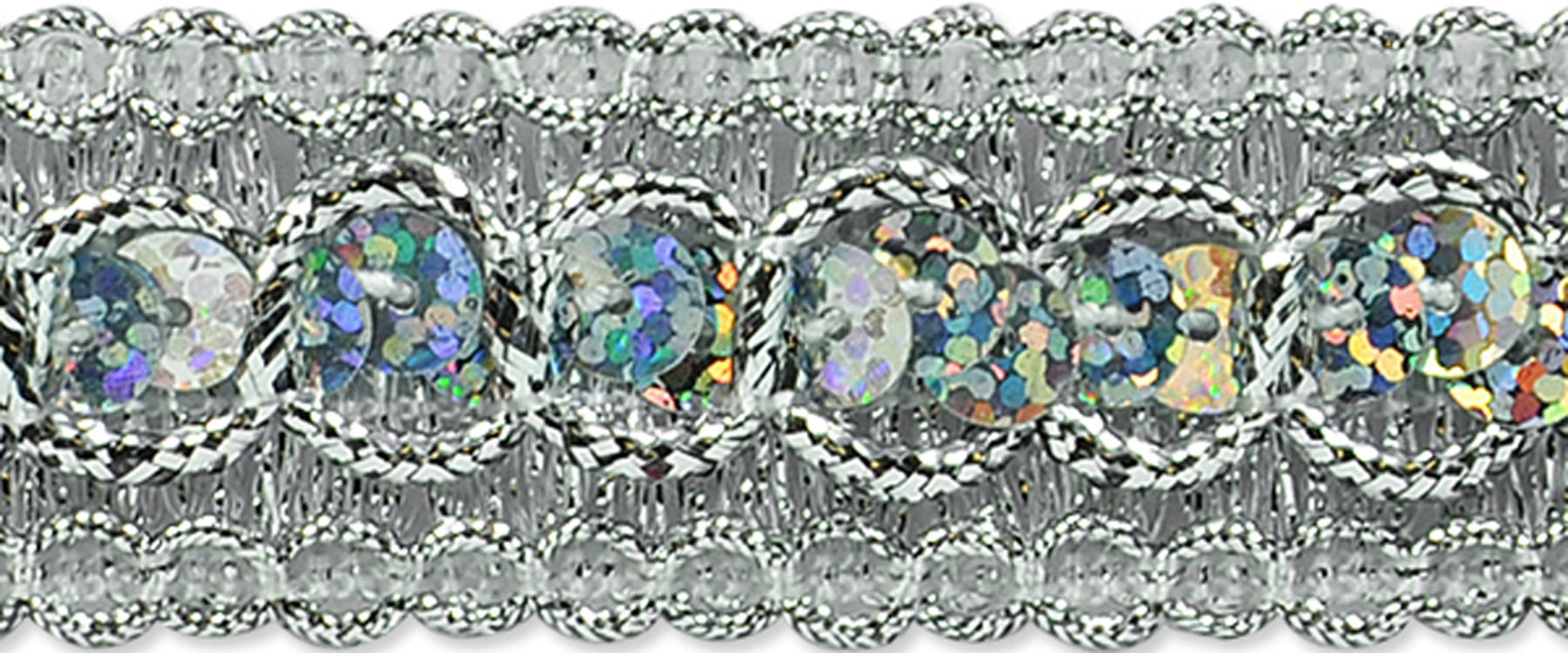 Trish Sequin Metallic Braid Trim 7/8" X - Walmart.com