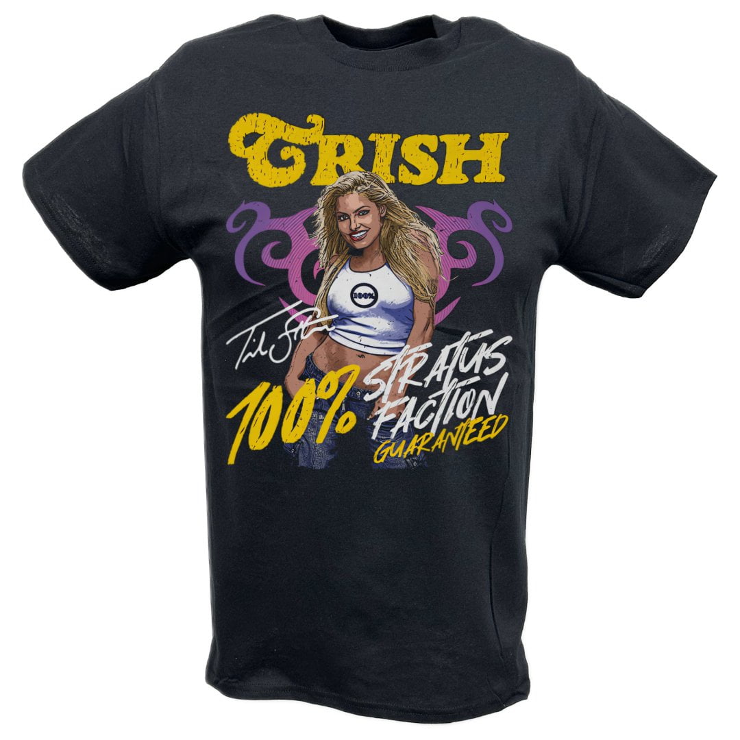 Trish Stratus 100 Percent Stratusfaction Guaranteed BlackT-shirt ...