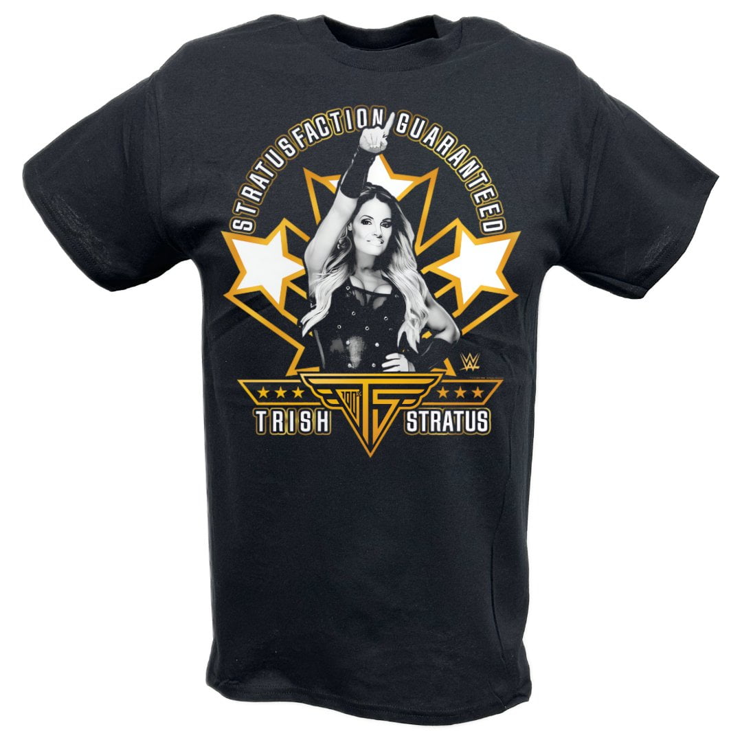 Trish Stratus Stratusfaction Power Pose BlackT-shirt - Walmart.com