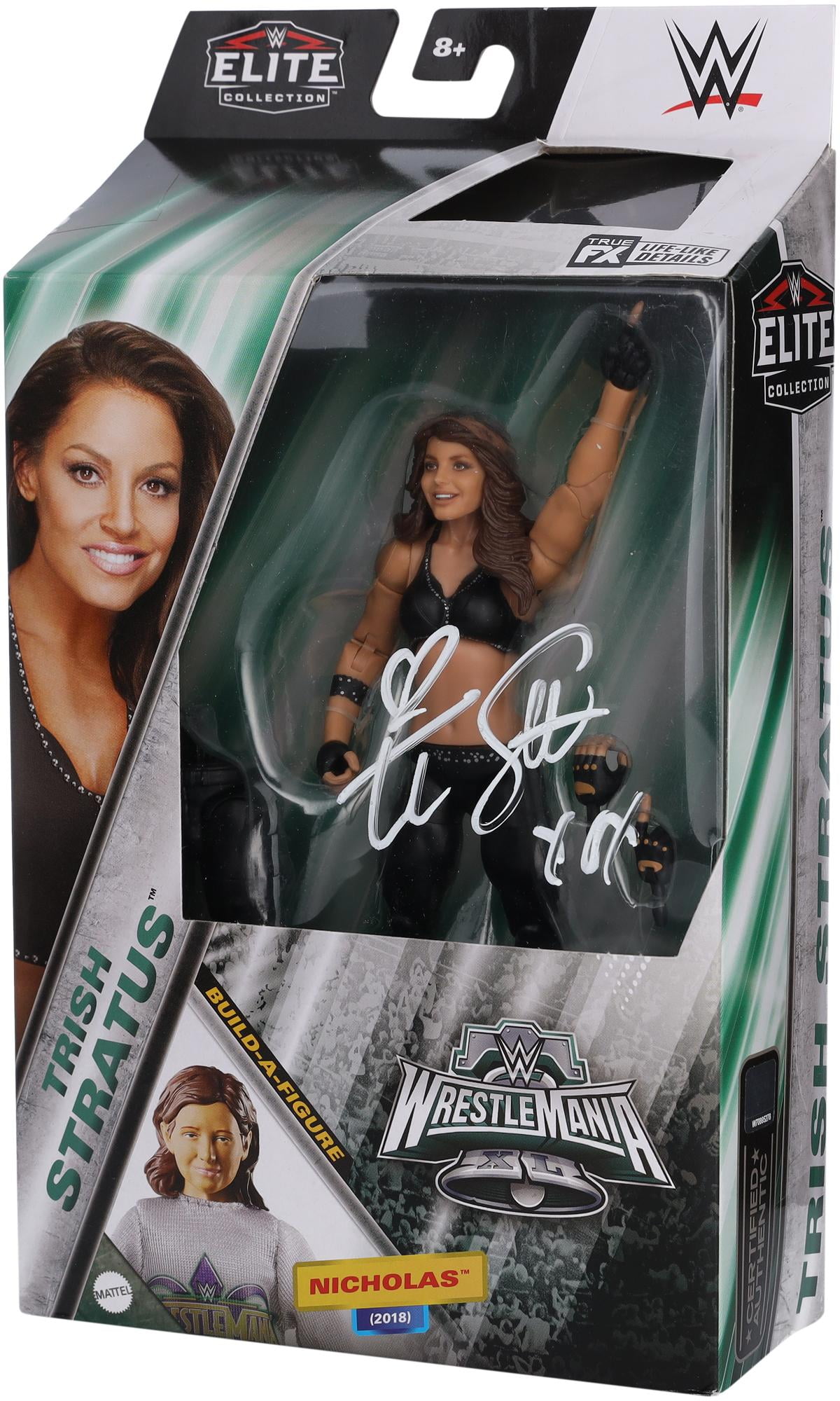 Trish Stratus WWE Autographed Mattel WrestleMania 40 Elite Collection Action Figure - Fanatics ...