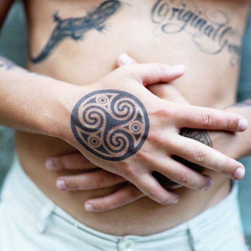 Triskelion Tattoo - Viking Triskele Tattoo / Viking Tattoo / Celtic ...