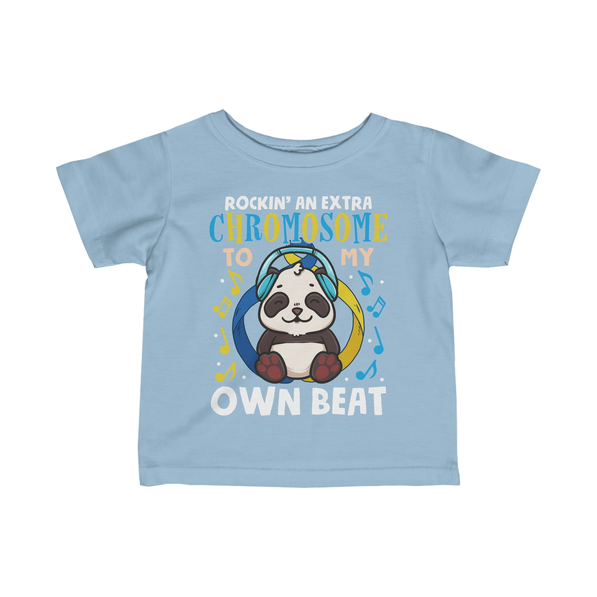 Trisomy 21 Down's Syndrome Ribbon Rockin Extra Chromosome Infant Jersey ...