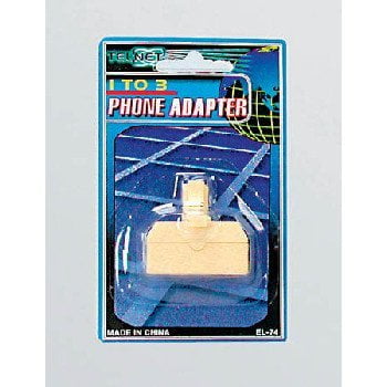 Trisonic 3-way Outlet Splitter Phone Telephone Modular Line Jack 3 Line ...