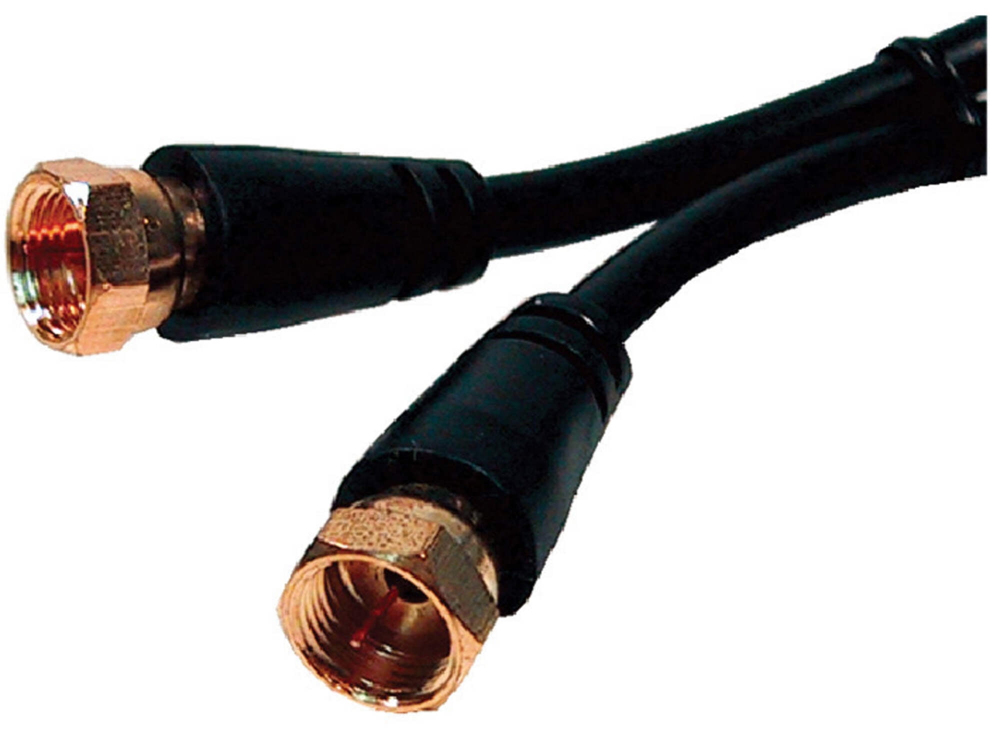 Trisonic RG-6U Coaxial Cable 25 ft Black, Ideal for TV Antenna, DVR ...