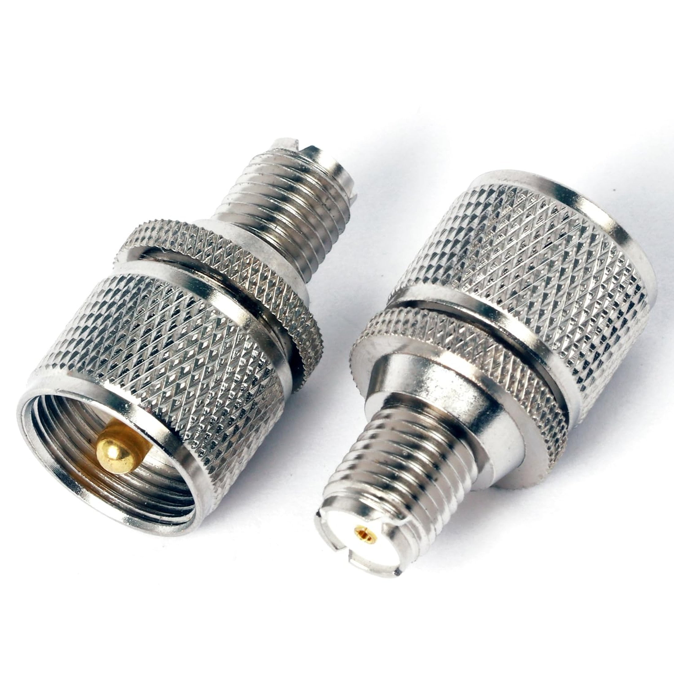 Triswenic UHF to Mini UHF Adapter Connectors for Coaxial Cables Pack of ...
