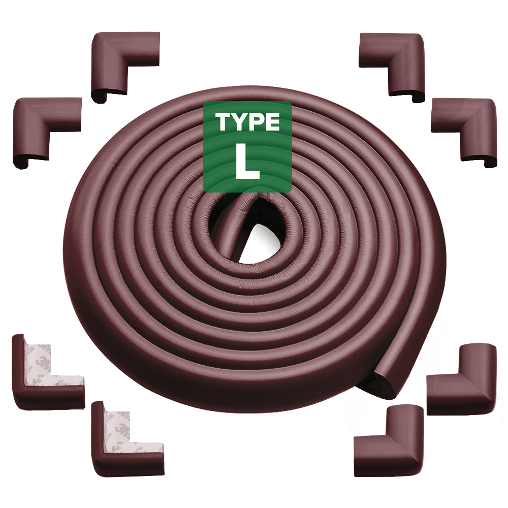 Tritina Corner and Edge Guards - 14ft (4.3m) [ 13ft Edge Cushion + 8 ...