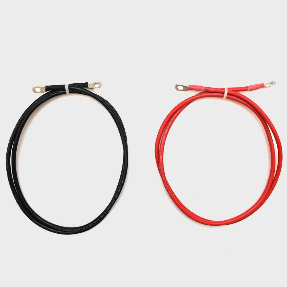 Triton Boat 6 AWG Gauge Battery Cables with Connectors, Marine Wire 5 ...