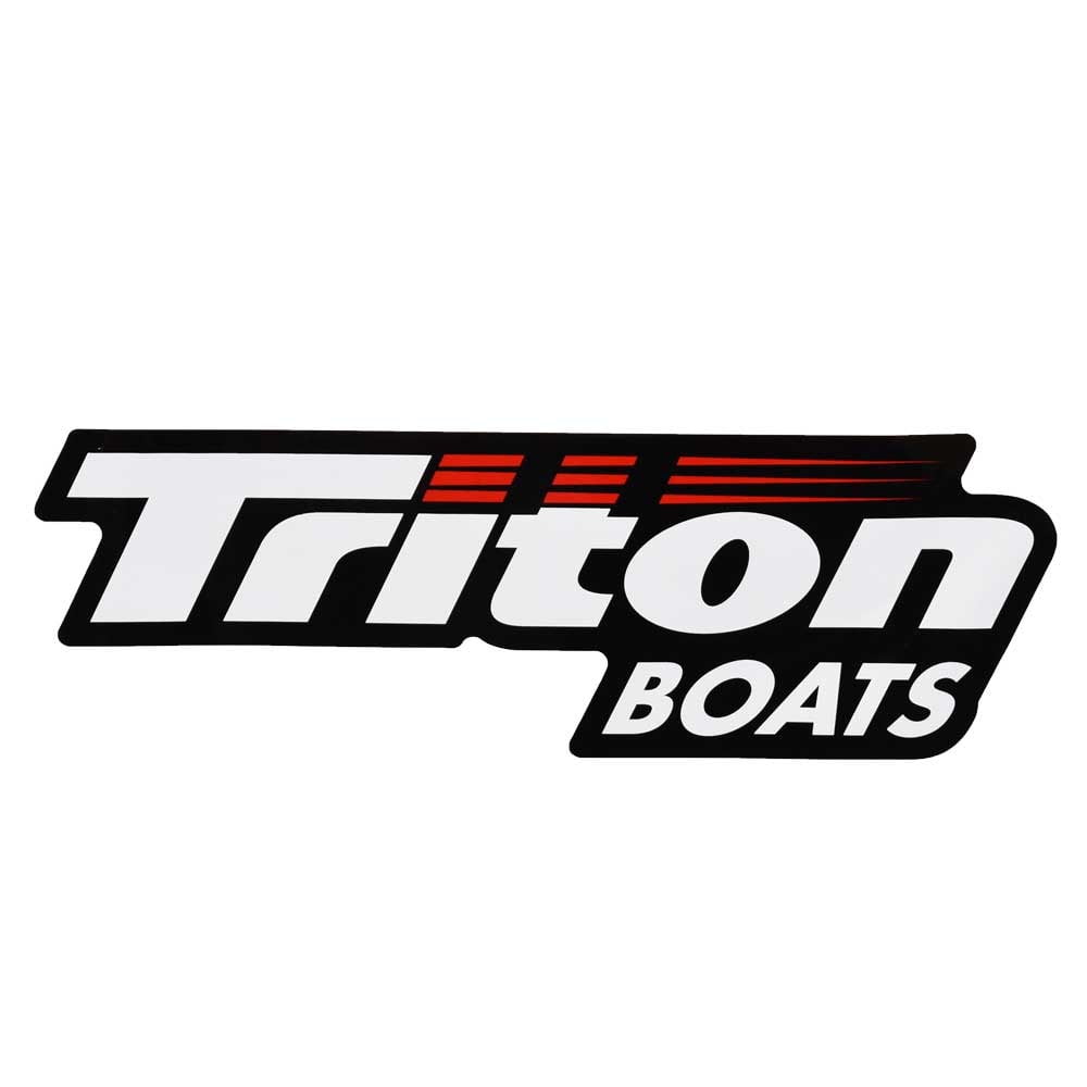 Triton Boat Brand Decal 210067 | Red White Black 11 1/2 x 3 5/8 Inch - Walmart.com